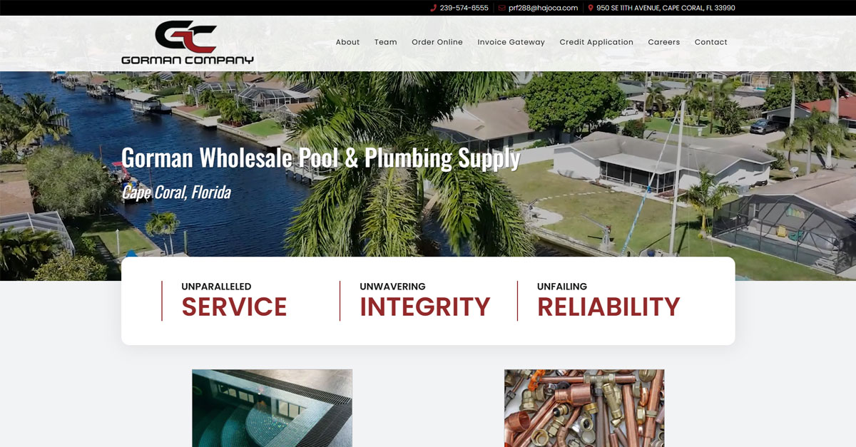 Gorman Wholesale Pool & Plumbing Supply - Cape Coral, Florida